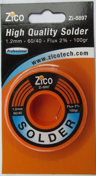 בדיל 100גר 60/40 ZICO - גוטמן ברזילי - 4 דורות של איכות בעולם כלי העבודה – ארגז כלי עבודה